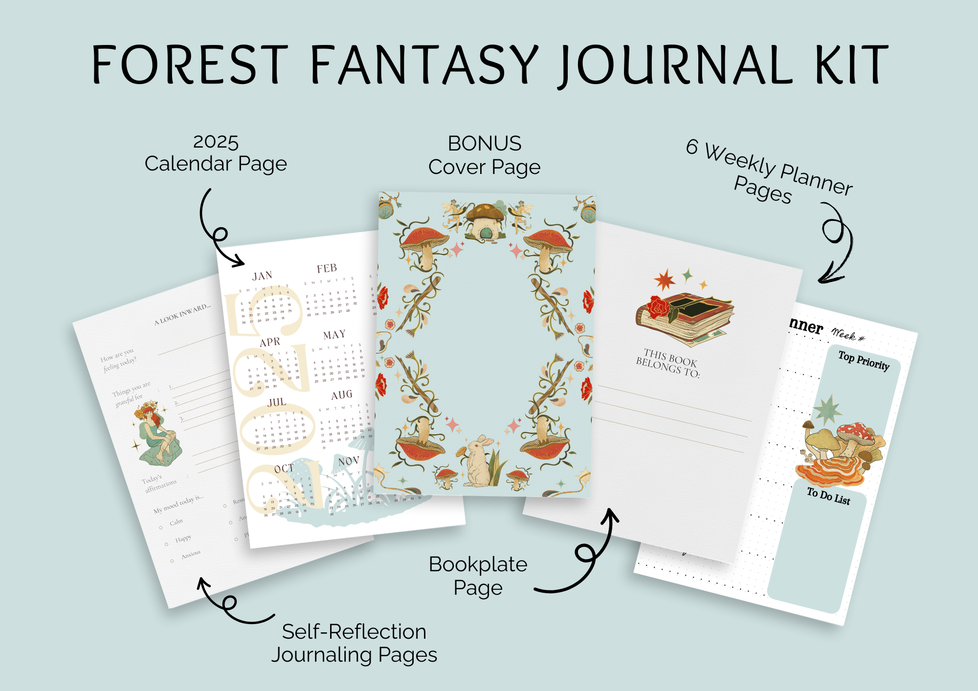 FOREST FANTASY JOURNAL KIT - Nola Noreen!